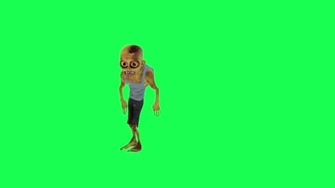 Green screen 3D animated zombie dancing ... | Stock Video | Pond5