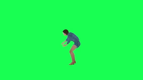 Green screen 3D animated zombie girl in ... | Stock Video | Pond5