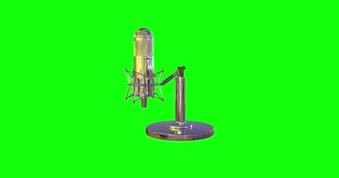 Microphone Green Screen Mic Stock Video Footage | Royalty Free ...