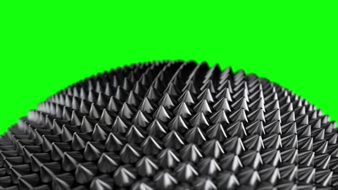 Green screen. abstract metal. Spikes ani... | Stock Video | Pond5