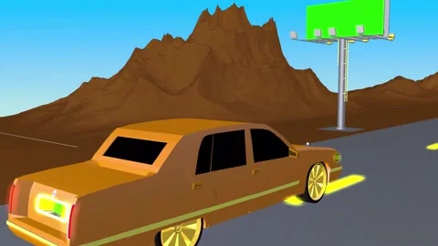 GREEN SCREEN ANIMATED 3D LOWRIDER CARSHO... | Stock Video | Pond5