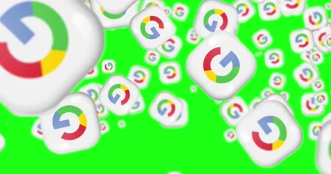 Green screen Animated google logo | Stock Video | Pond5