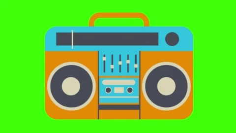 Green screen of an animated orange and b... | Stock Video | Pond5