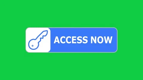 Green screen animation of access now pus... | Stock Video | Pond5