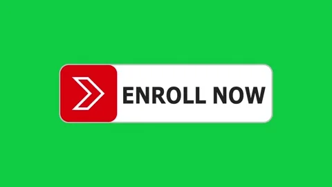 Green screen animation of Enroll push bu... | Stock Video | Pond5