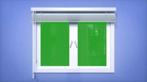 green screen animation opens a window | Stock Video | Pond5