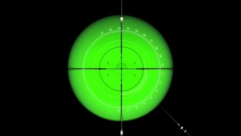 Green screen with animation of a scope d... | Stock Video | Pond5