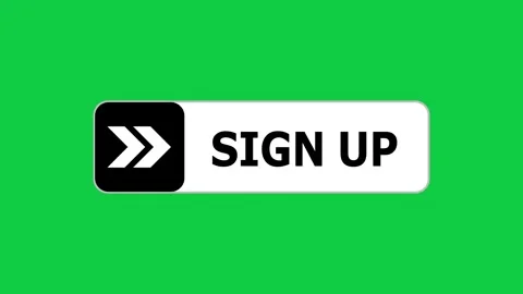 Green screen animation Sign Up button wi... | Stock Video | Pond5