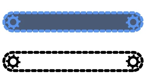 green screen animation tank wheel chain | Stock Video | Pond5