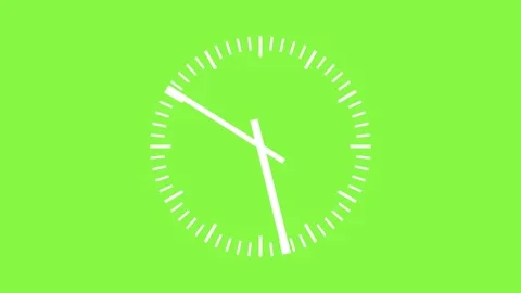green screen animation, timelapse analog... | Stock Video | Pond5