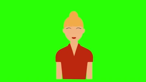 green screen , avatar , woman | Stock Video | Pond5