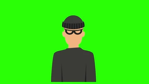 green screen , avatar,robber | Stock Video | Pond5