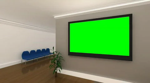 Green Screen Background Interior Office | Stock Video | Pond5