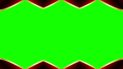Green Screen Background with Red and Gol... | Stock Video | Pond5