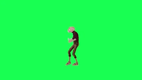 Green screen bald old man dancing samba,... | Stock Video | Pond5