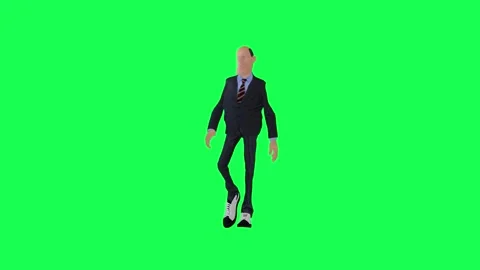 Green screen bald skinny man formal wear... | Stock Video | Pond5