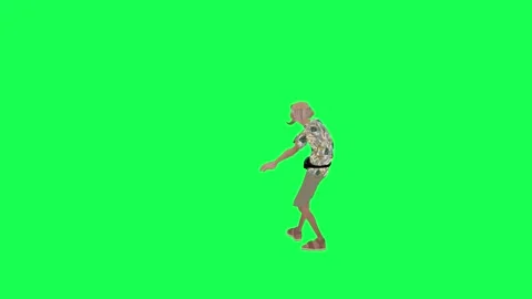 Green screen bald tourist man dancing sa... | Stock Video | Pond5