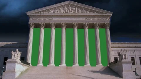 Green Screen behind Supreme Court with s... | Stock Video | Pond5