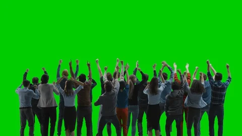 Audience Crowd Green Screen Stock Video Footage | Royalty Free Audience ...