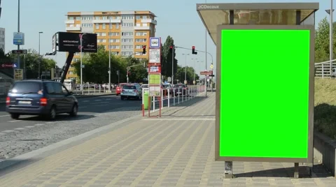Bus Billboard Stock Footage ~ Royalty Free Stock Videos | Pond5