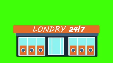 green screen , buildings , Laundry | Stock Video | Pond5