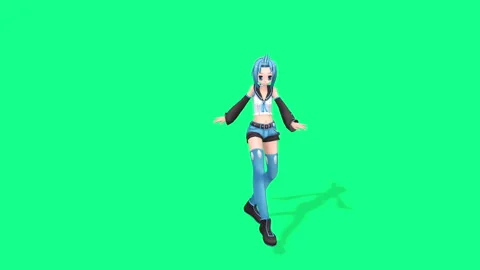 green screen cartoon anime animation cut... | Stock Video | Pond5