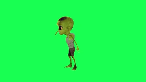 Green screen cartoon happy zombie dancin... | Stock Video | Pond5