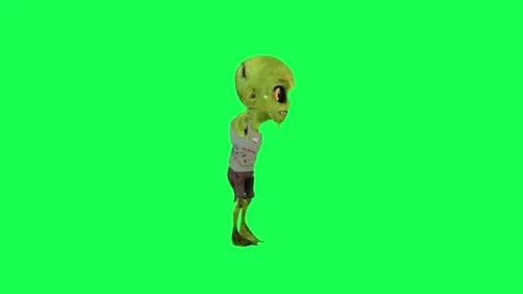 Green screen cartoon happy zombie dancin... | Stock Video | Pond5