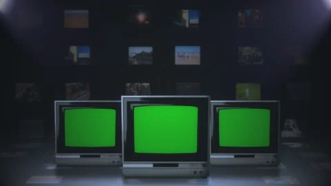 Green Screen Monitors Stock Video Footage | Royalty Free Green Screen ...