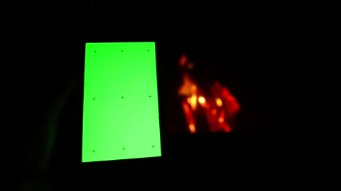 Green screen chroma key blurry burning f... | Stock Video | Pond5