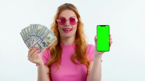 Green screen, chroma key, dollars, money... | Stock Video | Pond5