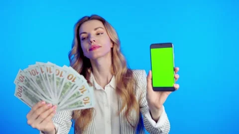 Green screen, chroma key, dollars, money... | Stock Video | Pond5