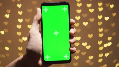 Green screen chroma key effect on smartp... | Stock Video | Pond5