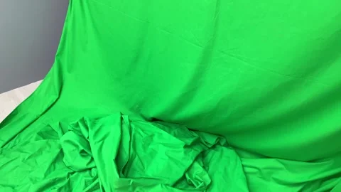 Green screen chroma key fabric canvas ba... | Stock Video | Pond5