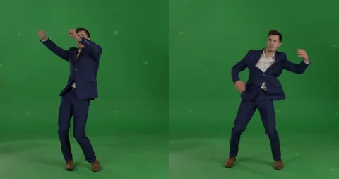 GREEN SCREEN CHROMA KEY Man in formal we... | Stock Video | Pond5