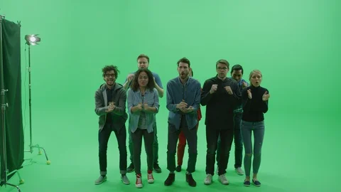 Crowd Cheering Green Screen Stock Video Footage | Royalty Free Crowd ...