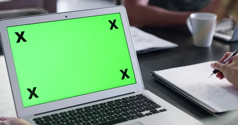 Green screen, computer chroma key and mo... | Stock Video | Pond5