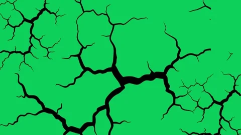 Green Screen cracks of wall, road cracks... | Stock Video | Pond5