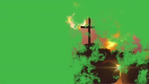 Green Screen cross and Tomb of Jesus | Stock Video | Pond5