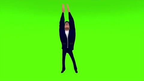 Green Screen Dance With Clapping Cartoon... | Stock Video | Pond5