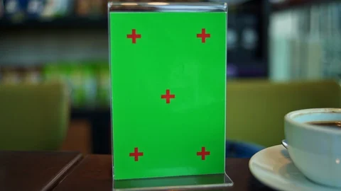 Green screen design with menu board in c... | Stock Video | Pond5