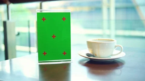 Green screen design with menu board in c... | Stock Video | Pond5