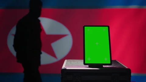 Green screen device used by North Korean... | Stock Video | Pond5
