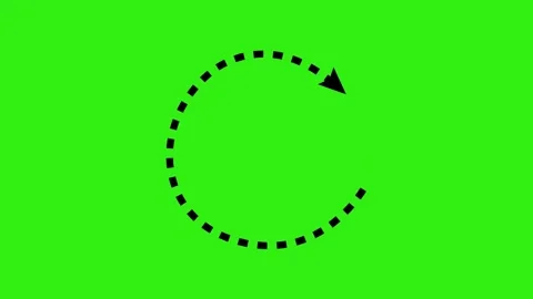 Green screen dotted arrow animation | Stock Video | Pond5