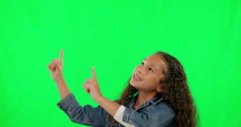 Green screen, face and hand pointing by ... | Stock Video | Pond5