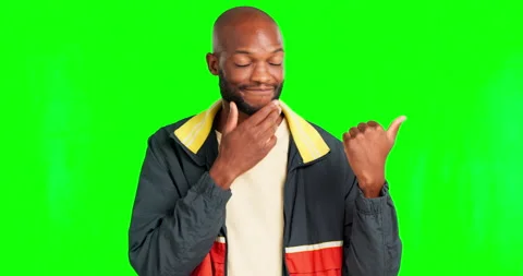 Green screen face, studio and happy man ... | Stock Video | Pond5