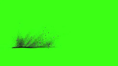Green screen falling debris falling expl... | Stock Video | Pond5