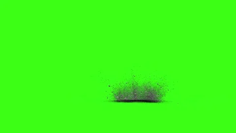 Green screen falling debris falling expl... | Stock Video | Pond5