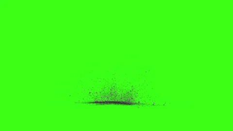 Green screen falling debris falling expl... | Stock Video | Pond5