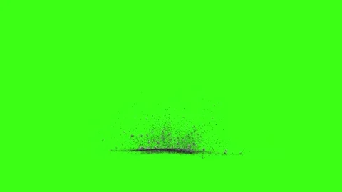 Green screen falling debris falling expl... | Stock Video | Pond5